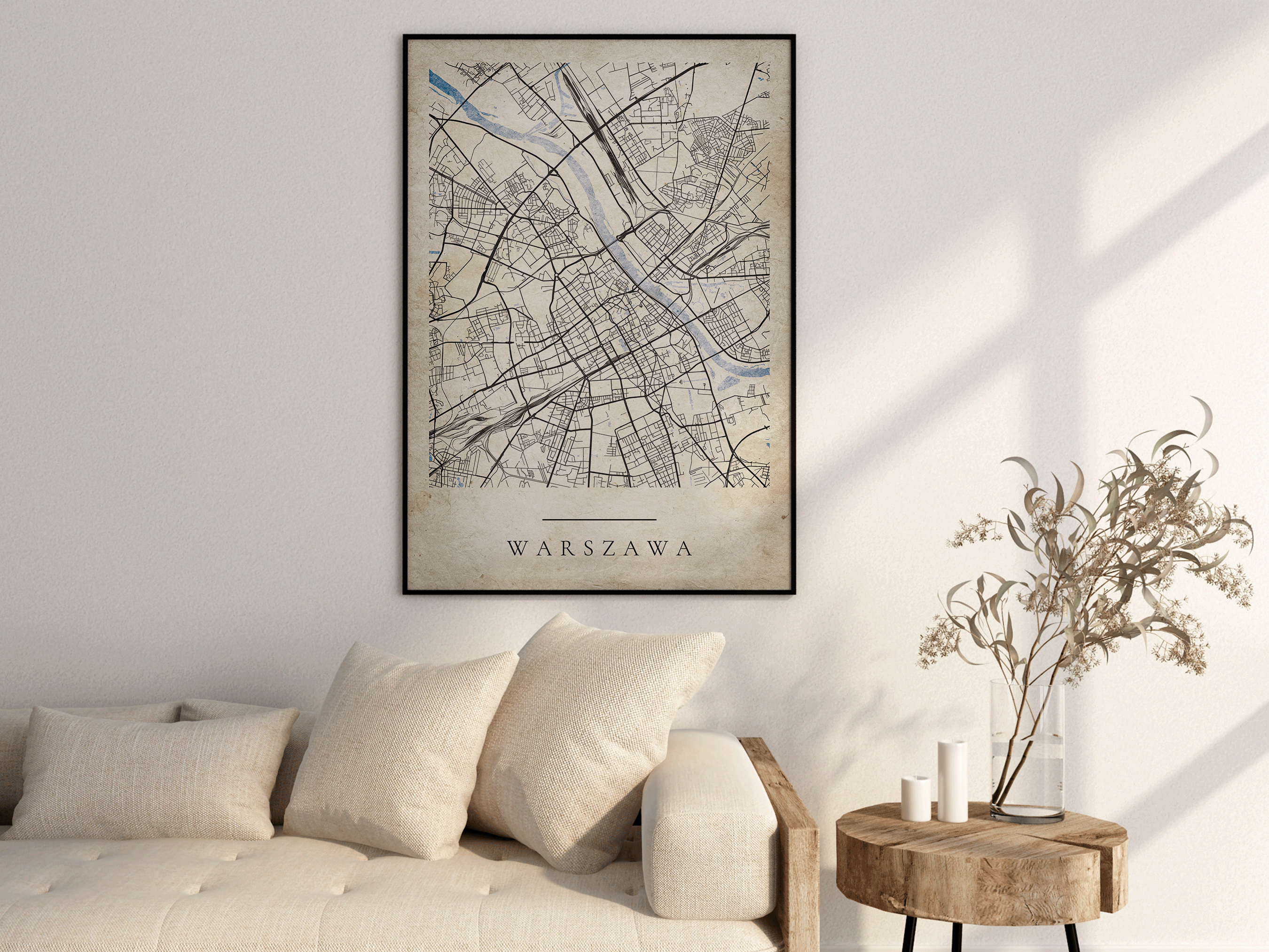 Plakat Mapa Miasta Ostróda w 12 wariantach stylu Nietylkoplakaty.pl ...